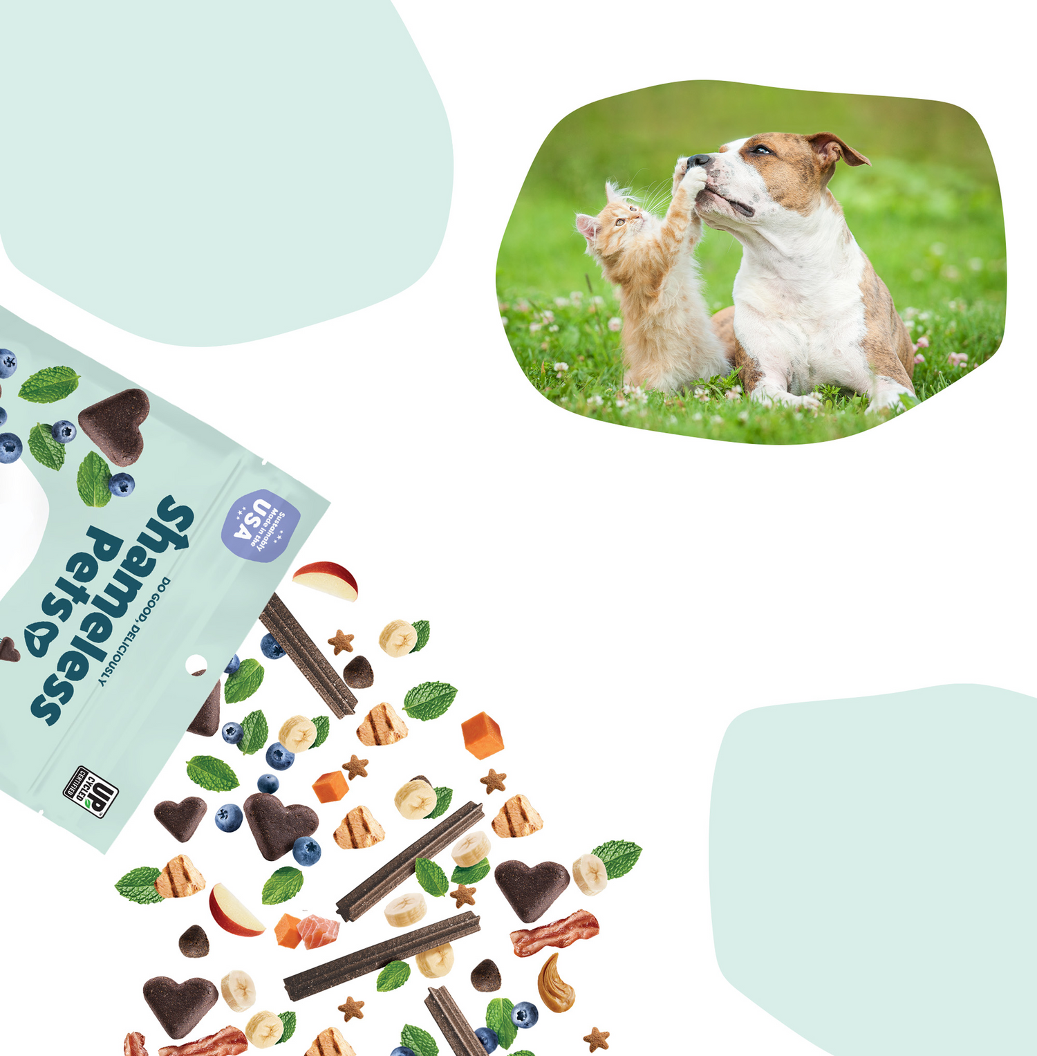 Upcycled Dog & Cat Treats | Made in USA | Doing Good, Deliciously ...