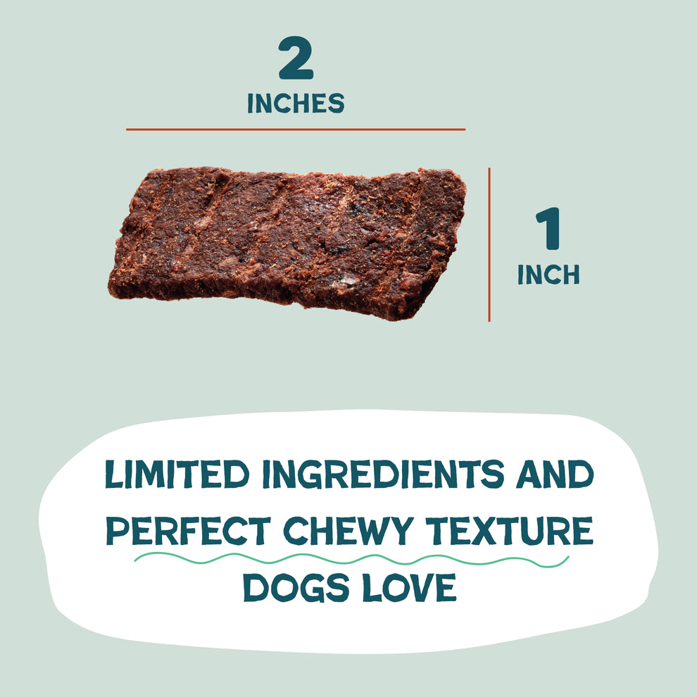 Duck and Sweet Potato Upcycled Jerky Dog Treats from Shameless Pets
